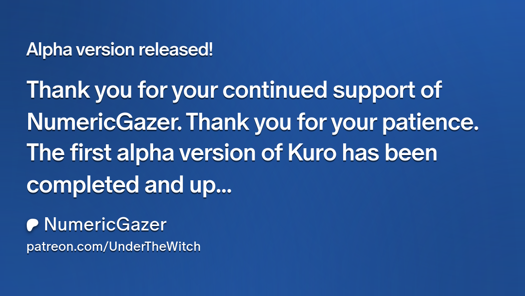 [UPDATES] Under The Witch: Gothic Kuros Room - ALPHA VERSION RELEASED!