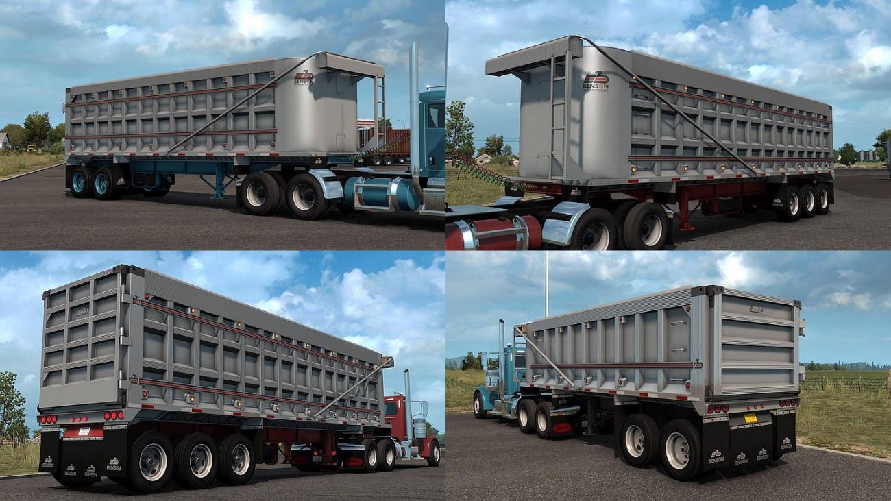 Benson End Dump Ownable Trailer per ATS V .1 (o9/05/2021)