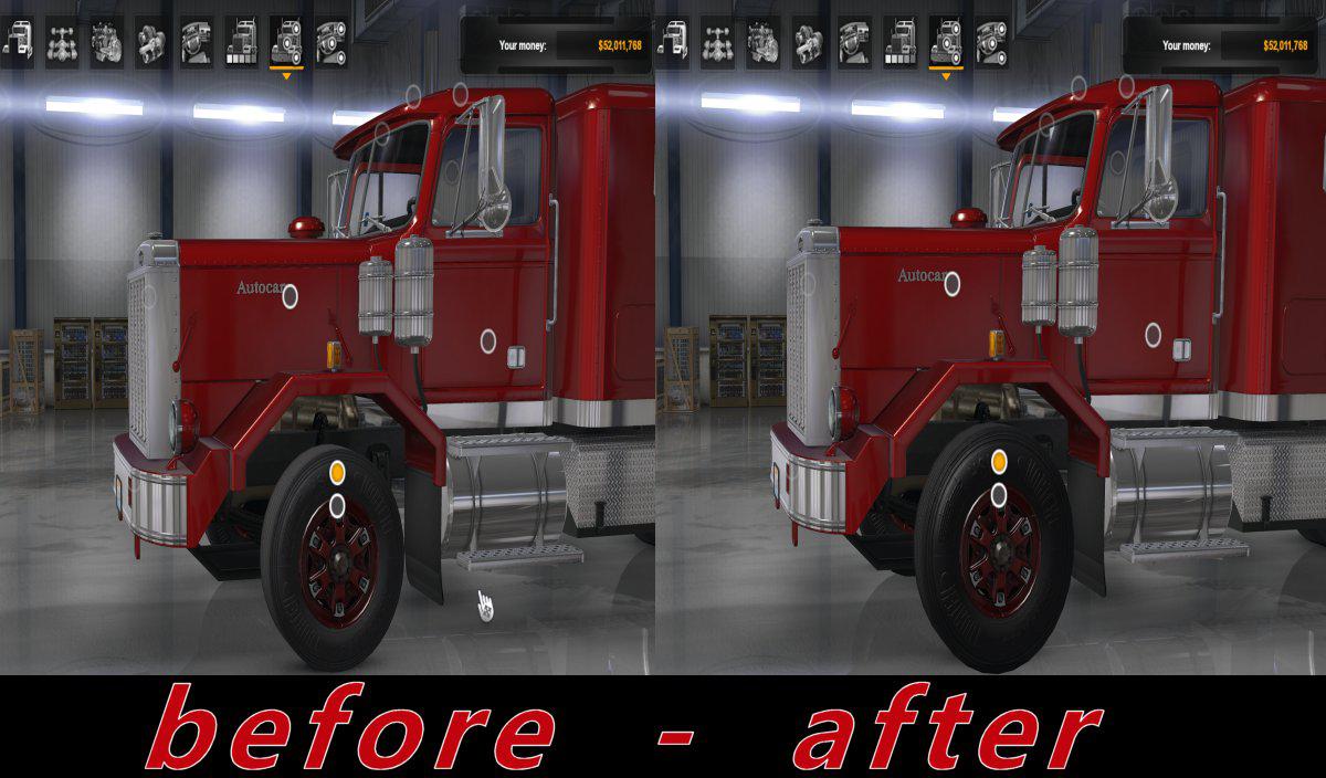 Large Tires Mod per ATS