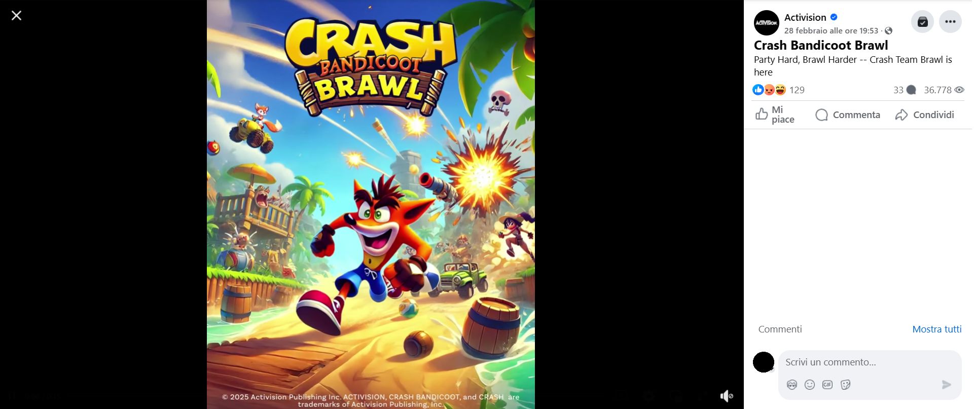 Crash Bandicoot Brawl - Il "finto" gioco ufficiale