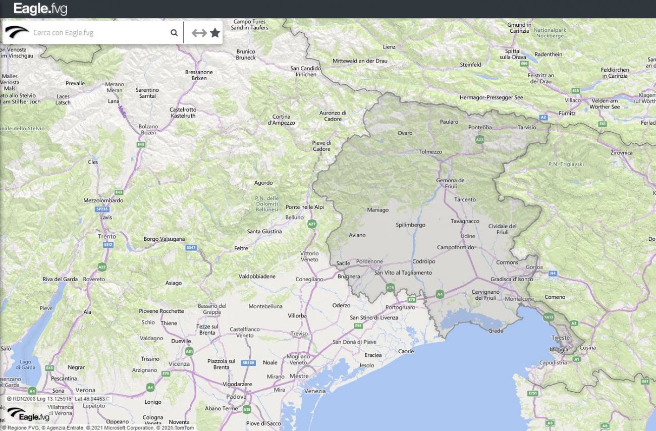 portale cartografico Regione Friuli-Venezia Giulia
