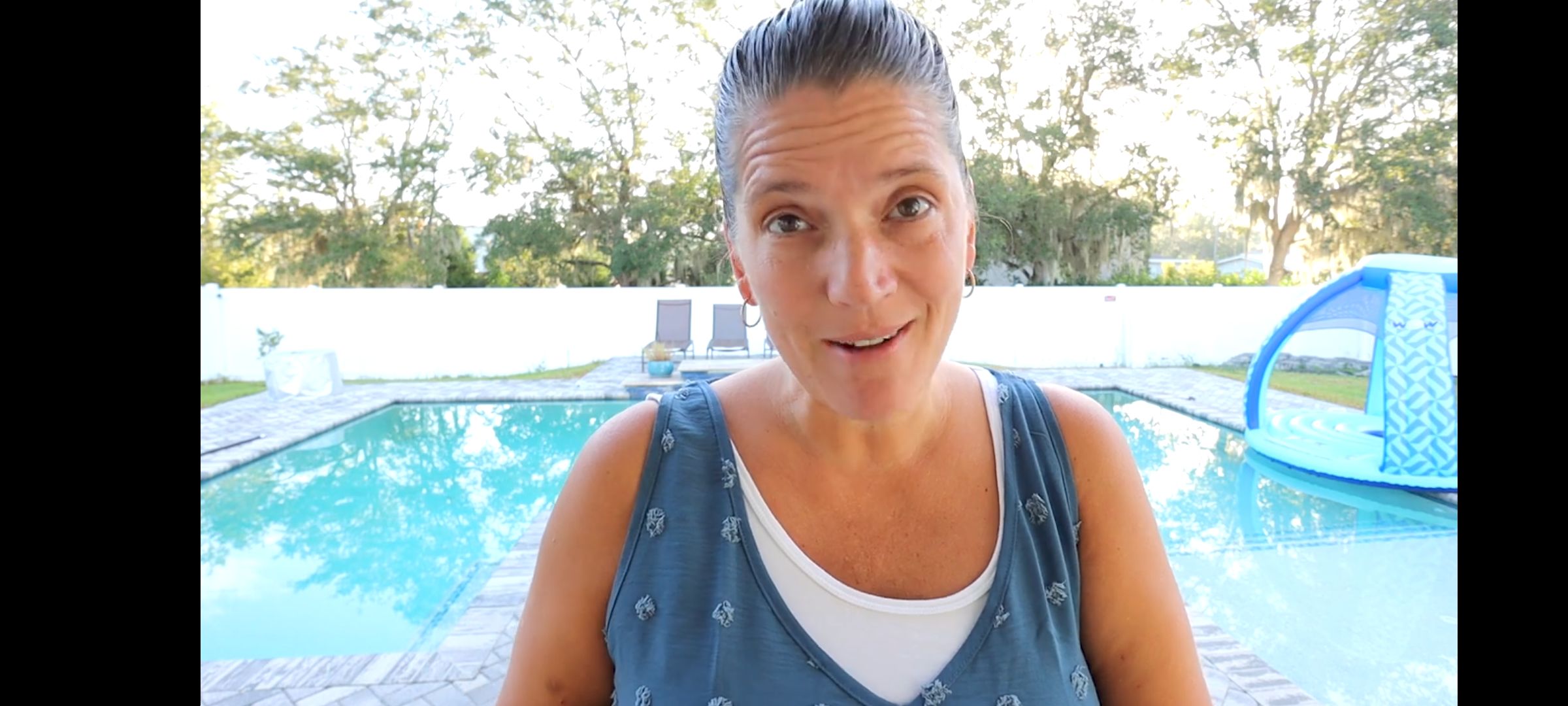 Hey Amy! We see you homeskool by the pool like a fool, reading baby ...