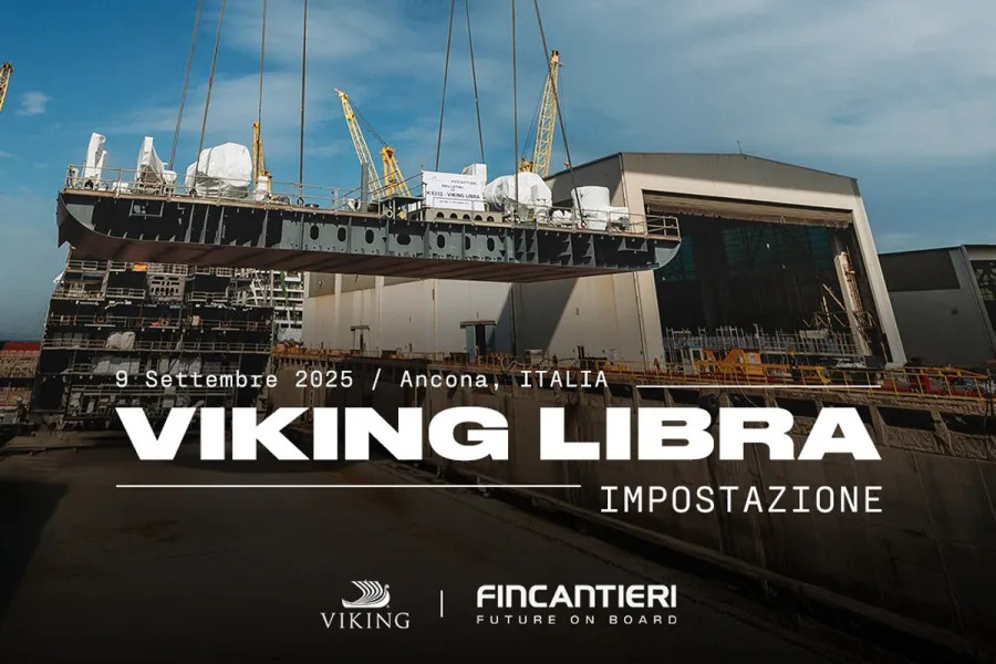 FINCANTIERI: POSA DELLA CHIGLIA PER LA NUOVA NAVE VIKING LIBRA DI ...
