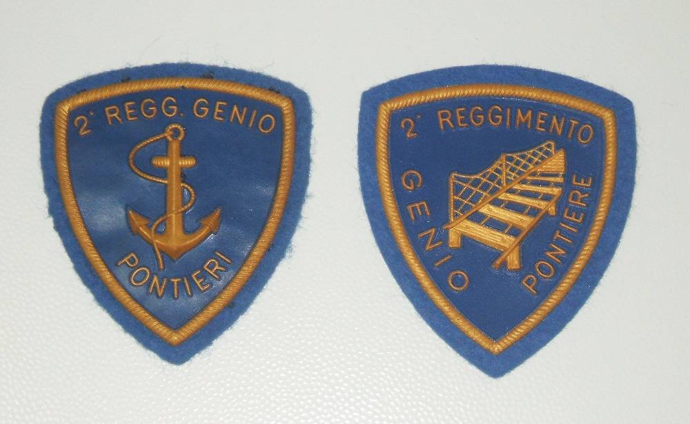 Info su scudetti omerali 2° Reggimento Genio Pontieri
