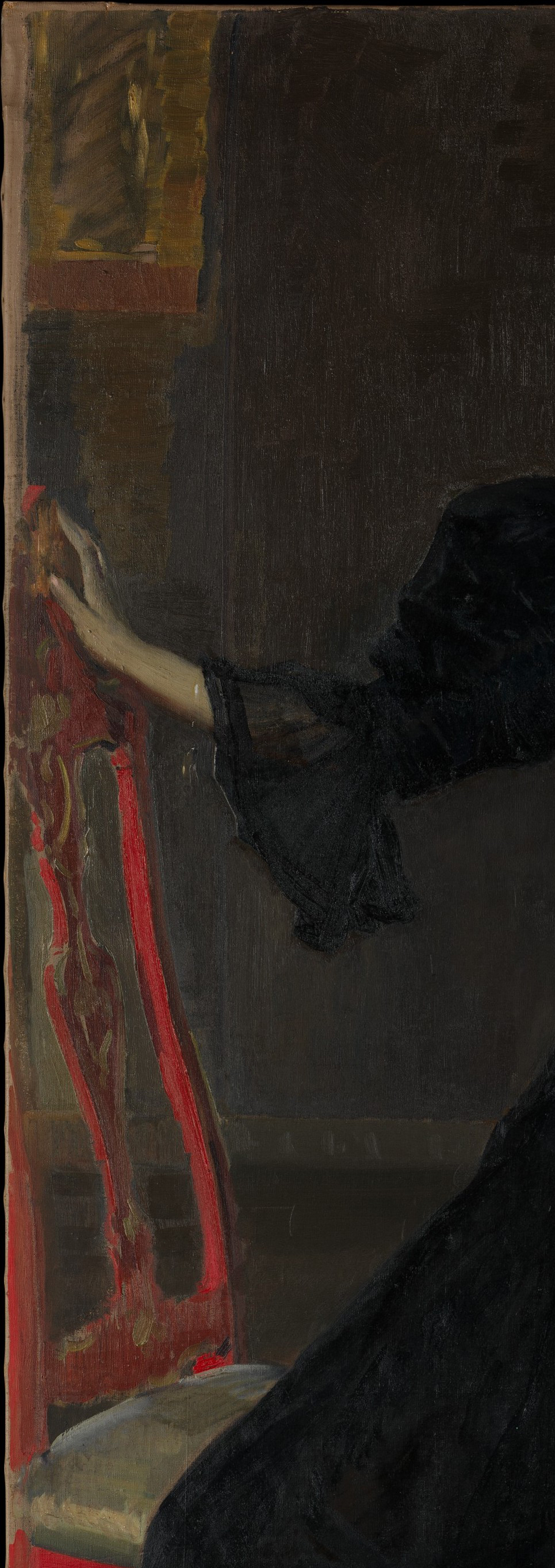 Clotilde con traje negro (Clotilde in abito nero)