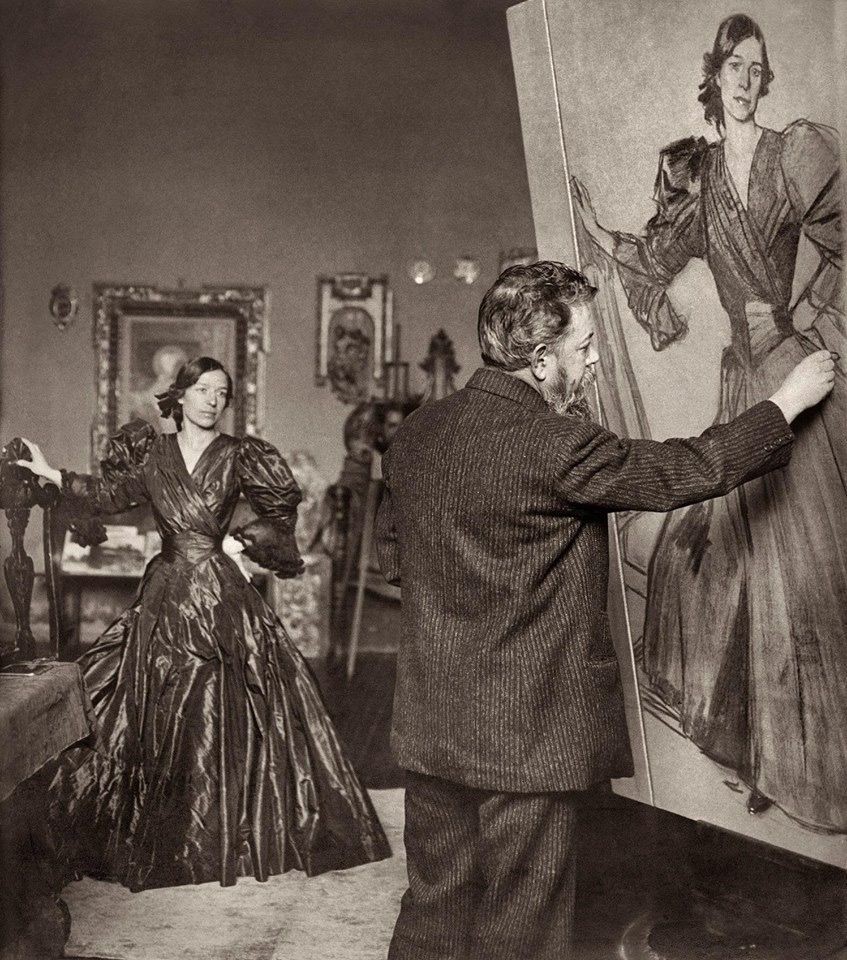 Clotilde con traje negro (Clotilde in abito nero)