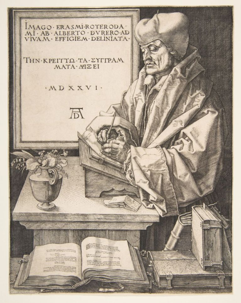 Albrecht Dürer - Erasmo da Rotterdam