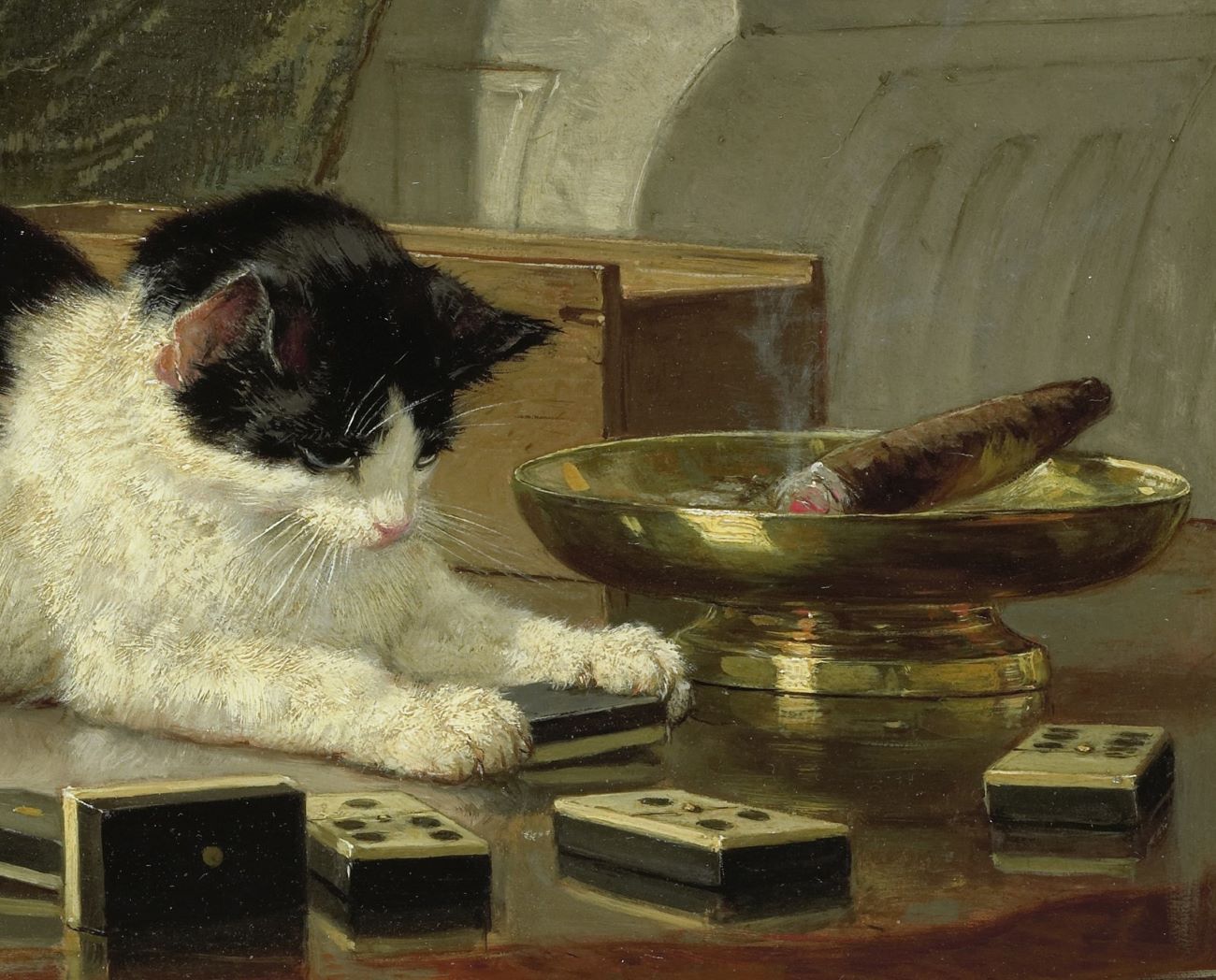 THE CAT AT PLAY - Henriëtte Ronner-Knip
