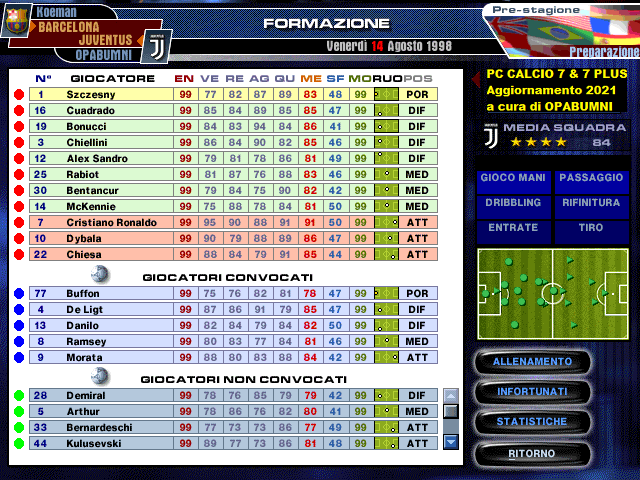 SCREENS AGGIORNAMENTO 2021