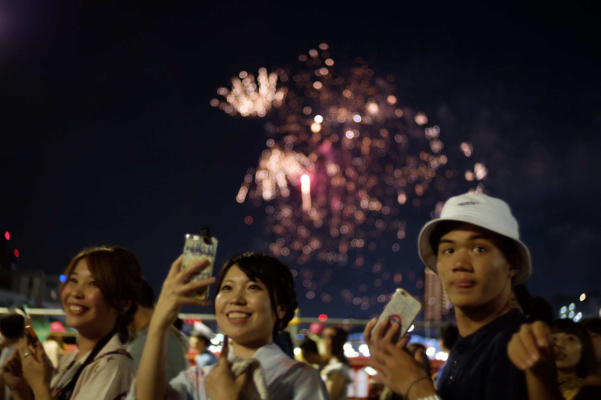 Il Festival dei fuochi d'artificio di Sumidagawa