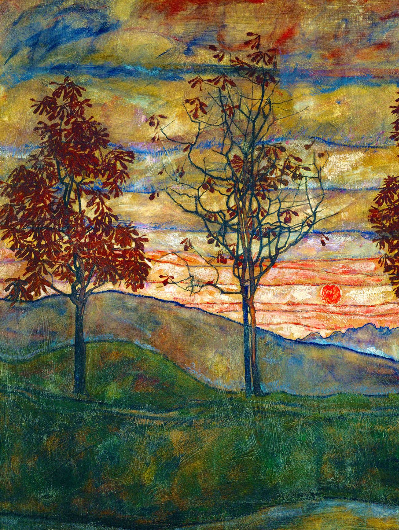 EGON SCHIELE - Four Trees (Vier Bäume)