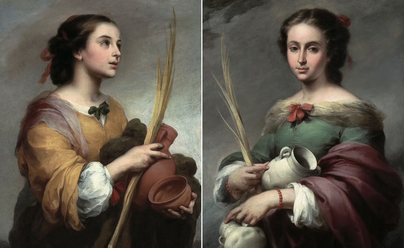 SANTE GIUSTINA E RUFINA - Bartolomé Esteban Murillo