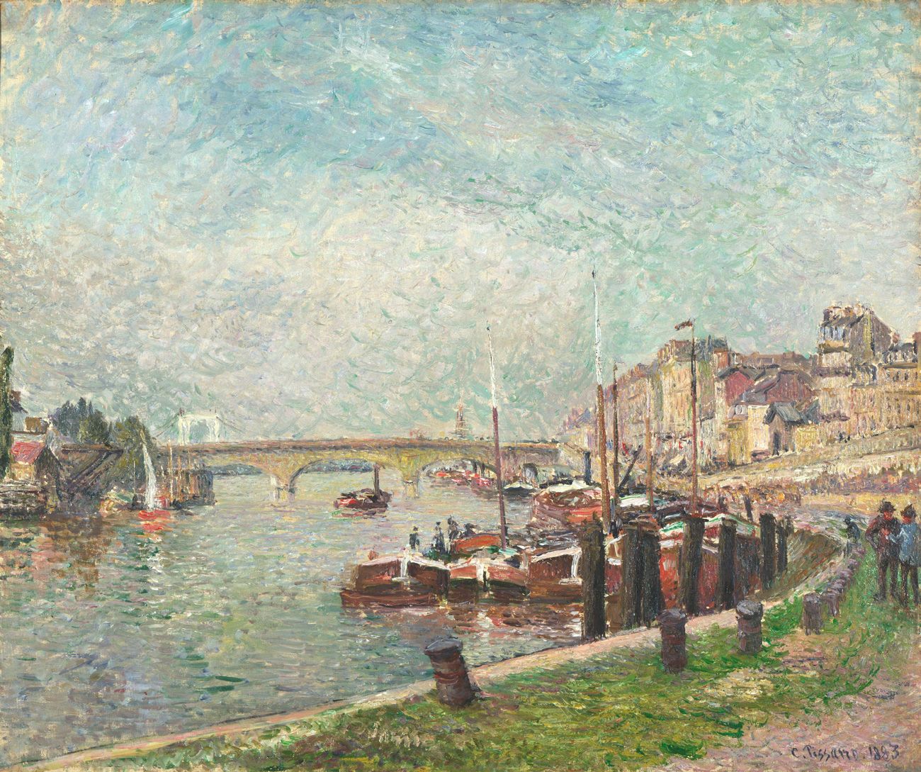 QUAI NAPOLÉON, ROUEN - Camille Pissarro