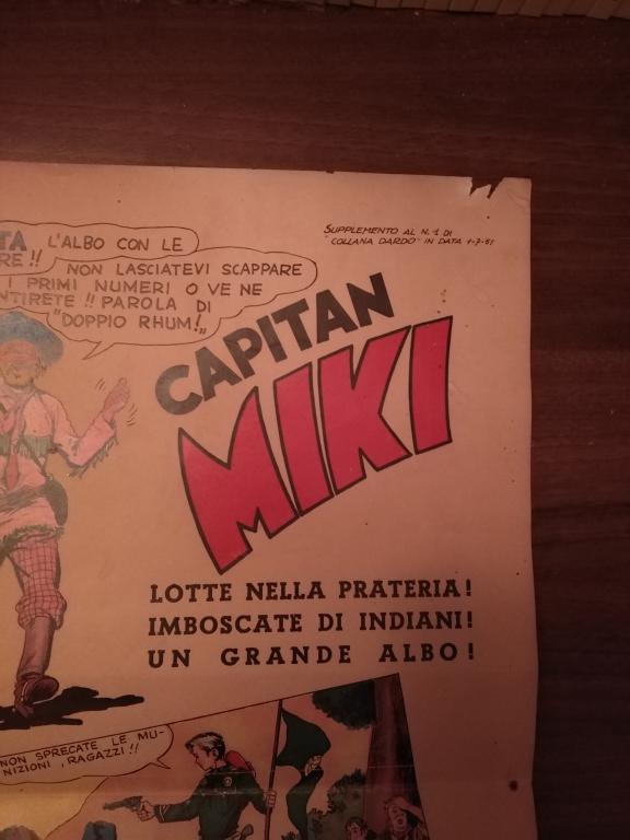 La prima serie di Capitan Miki a striscia