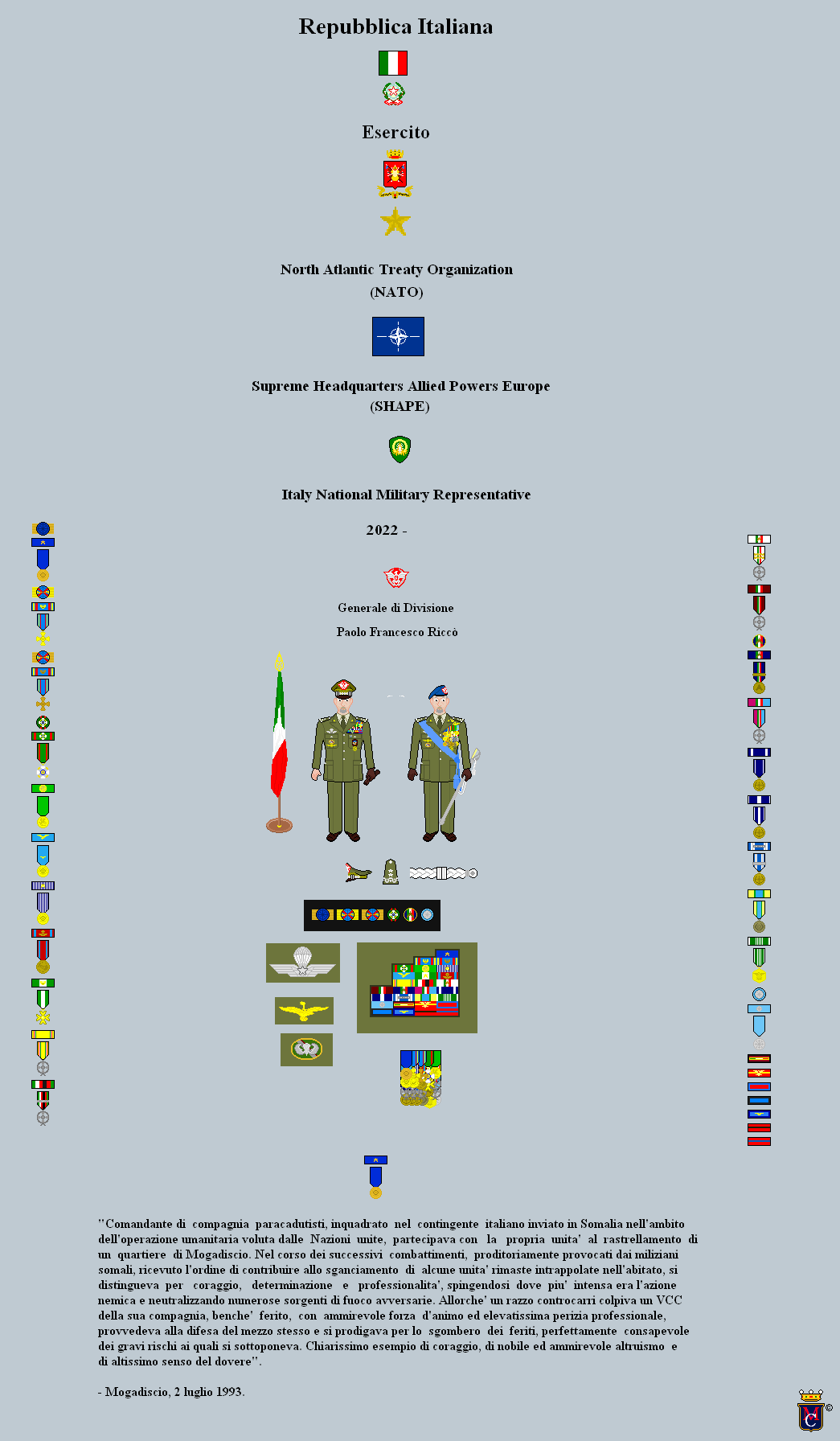 Generale di Corpo d'Armata Paolo Riccò