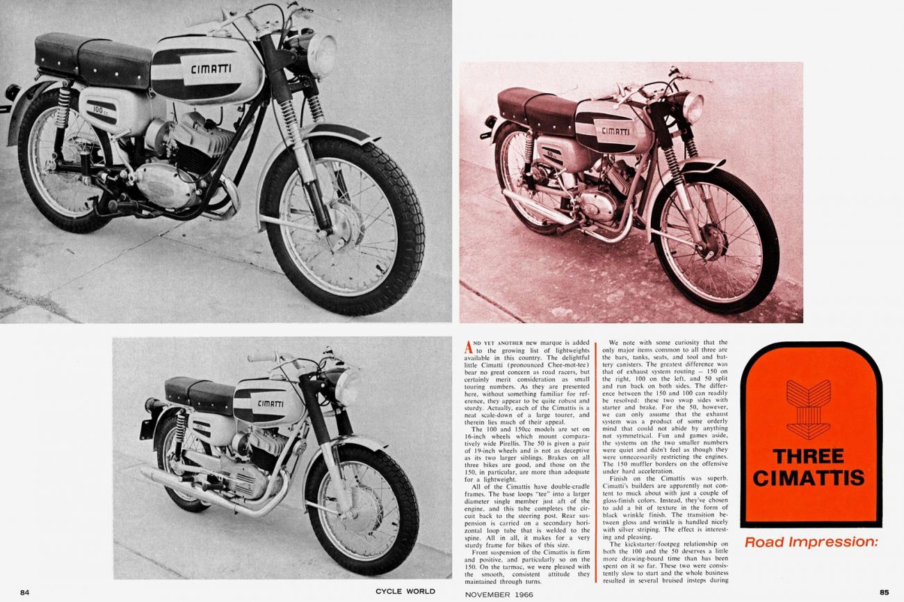 Cimatti 100 XR 1968 USA - Tutte Le 125 Del Mondo