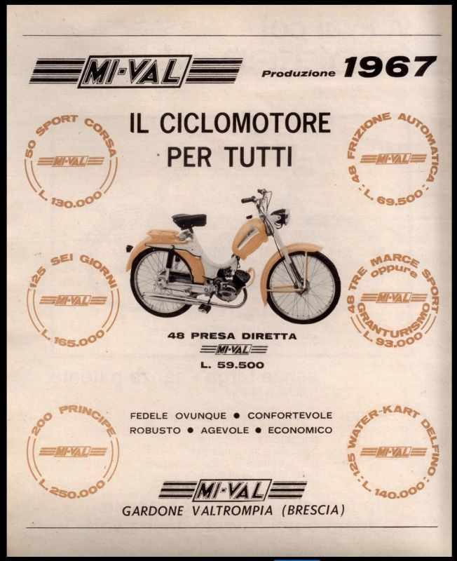MiVal 48 Presa Diretta 1967 - Tutti i ciclomotori a trasmissione ...