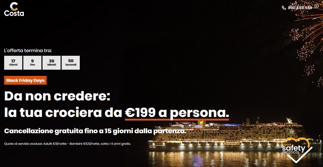 Costa Crociere Black Friday