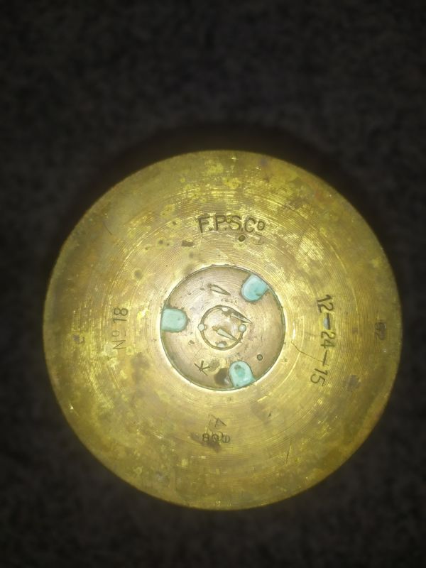 Bossolo artiglieria da identificare