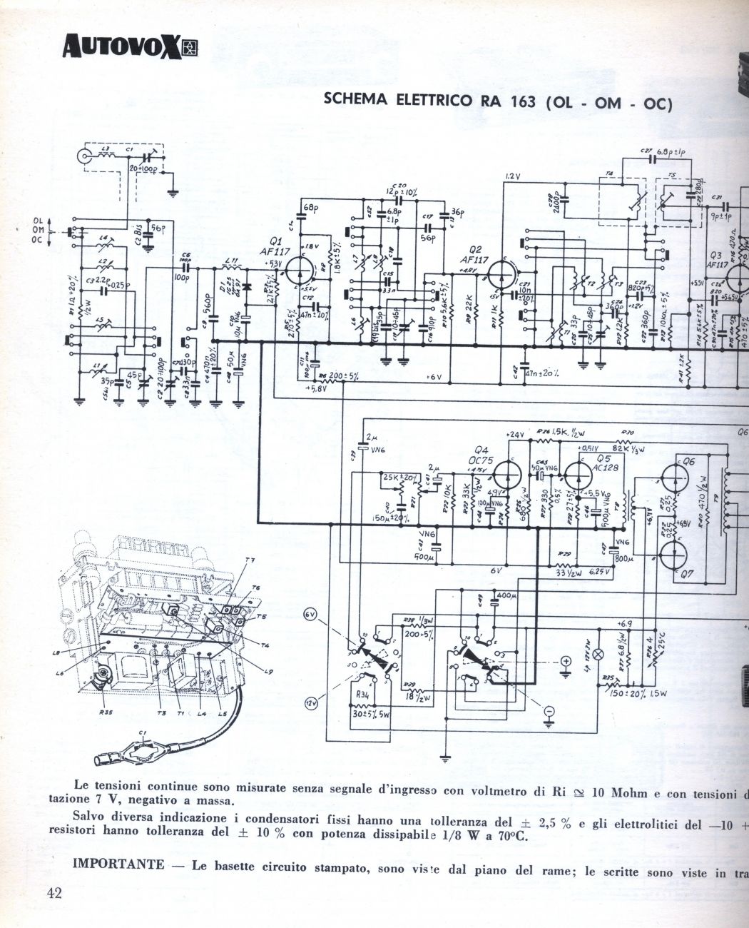 Cerco schema elettrico dell' autoradio autovox