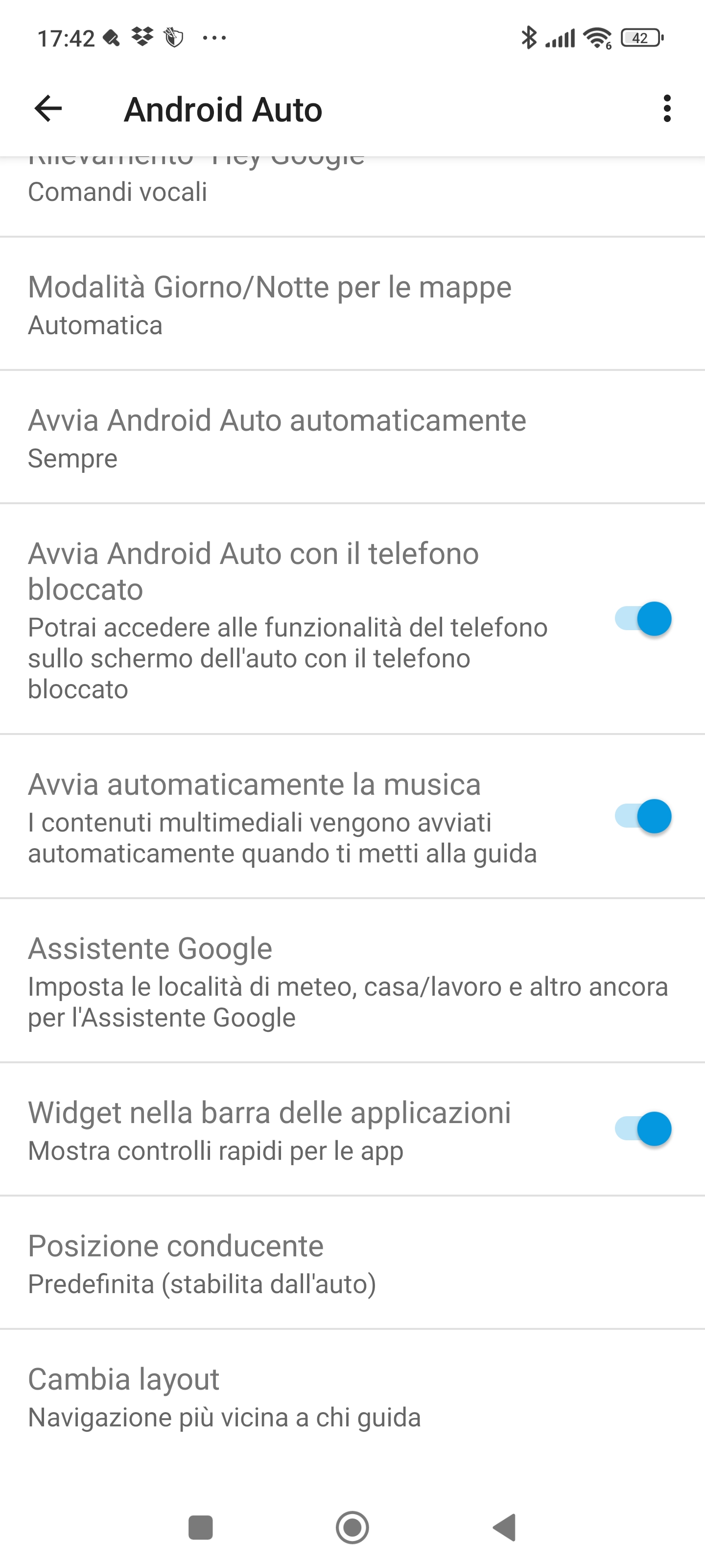 Avvio Android Auto automatico