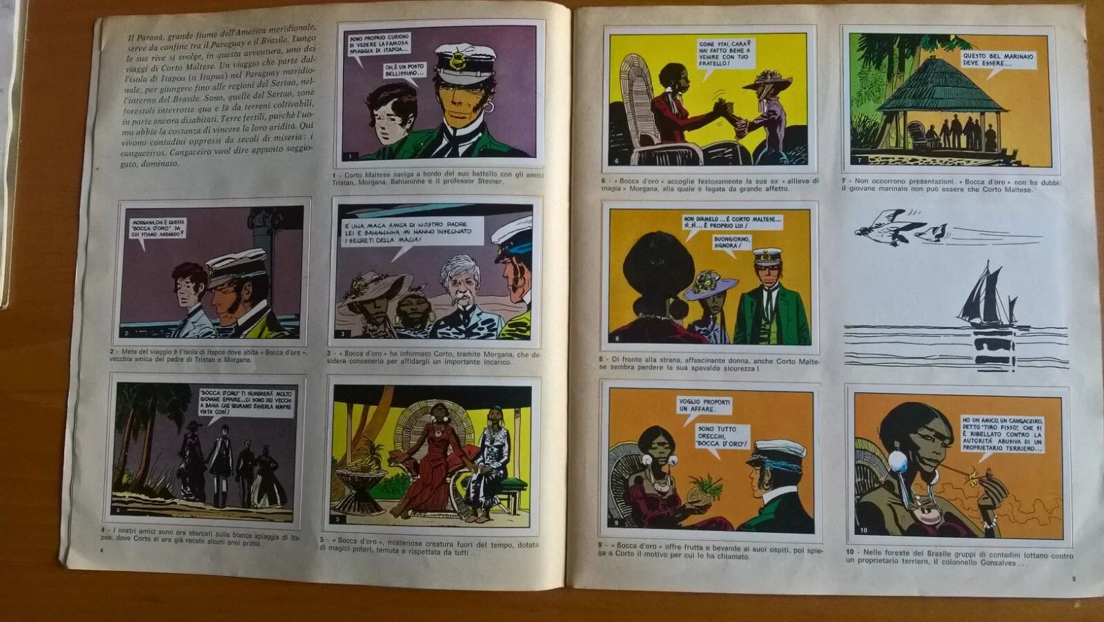 L'album di figurine di Corto Maltese della Panini