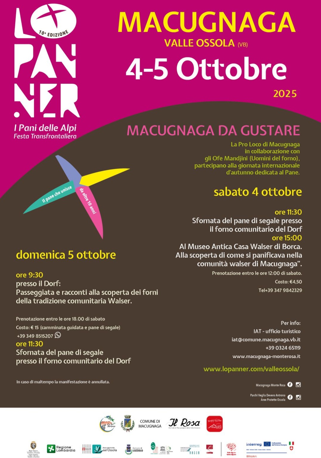 Macugnaga e Calasca Castiglione: Lo Pan Ner in Anzasca - Locandine