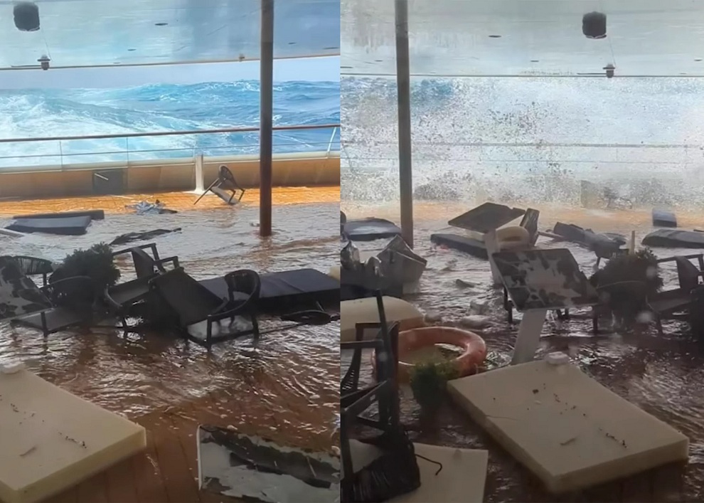 ANTARTIDE: ONDA DI 30 METRI INVESTE NAVE ATLAS WORLD VOYAGER