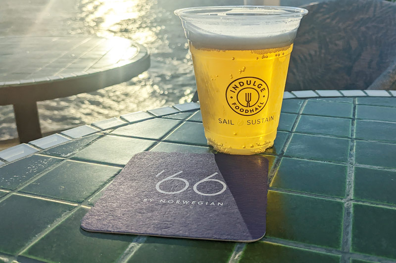 NORWEGIAN PRIMA:AL DEBUTTO GIN E BIRRA CON IL MARCHIO "66"