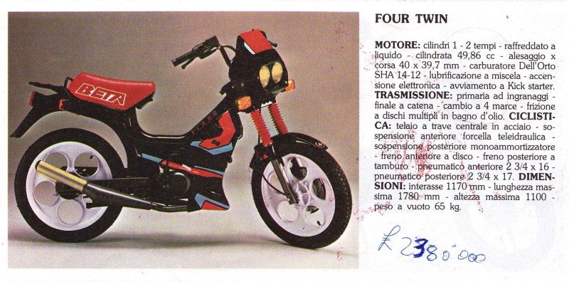 Beta Four Twin 1989