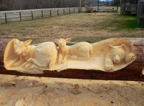 SERGEY BOBKOV: LO SCULTORE CHE CREA MERAVIGLIOSE SCULTURE CON GLI SCARTI DEL LEGNO [FOTO]