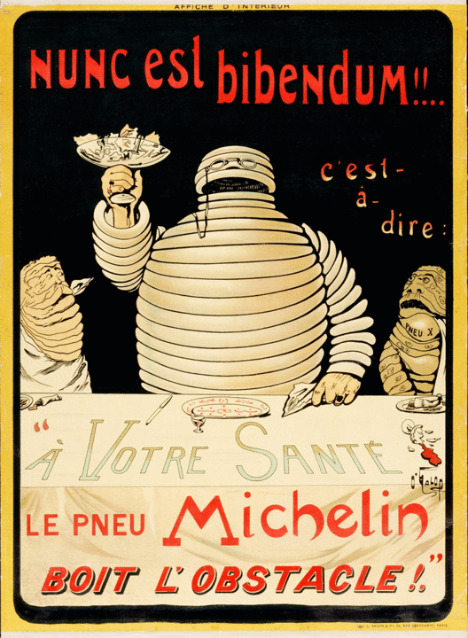 L' OMINO MICHELIN: 115 ANNI E NON SENTIRLI, GUARDA LA SUA EVOLUZIONE [FOTO]