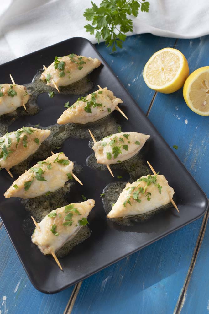 CALAMARI RIPIENI AL LIMONE